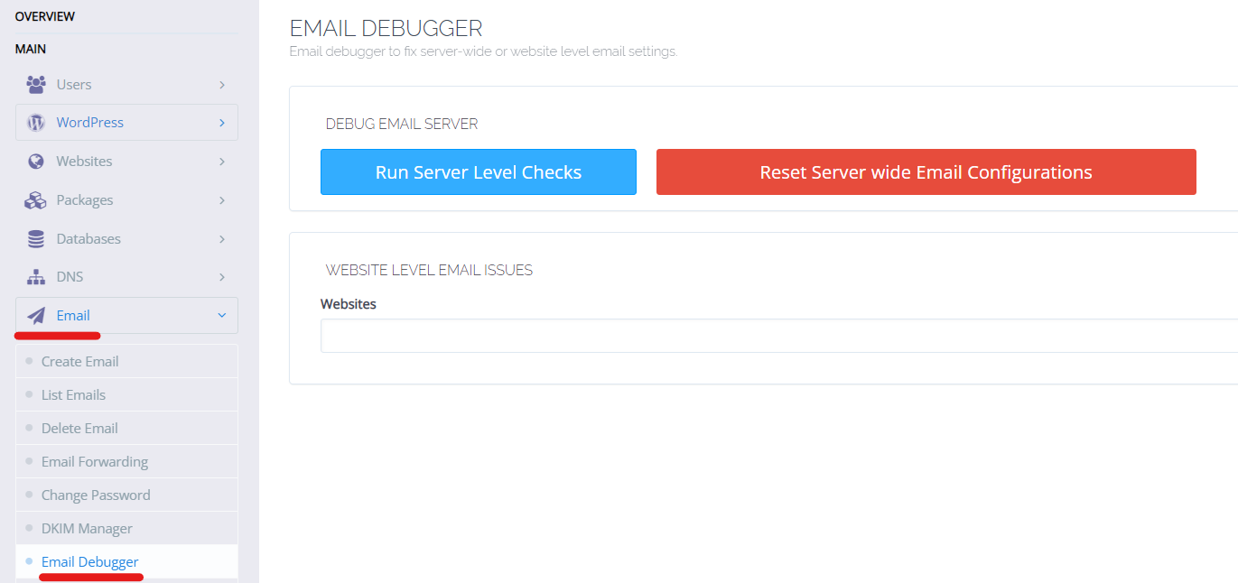 Email Debugger CyberPanel - Knowledge Base