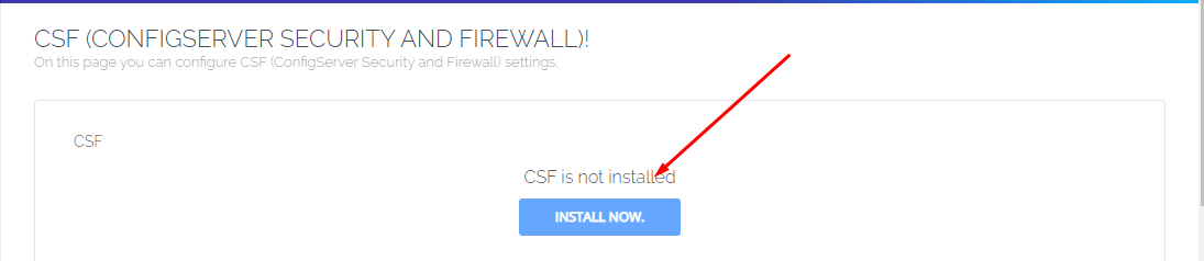 CSF CyberPanel - Knowledge Base