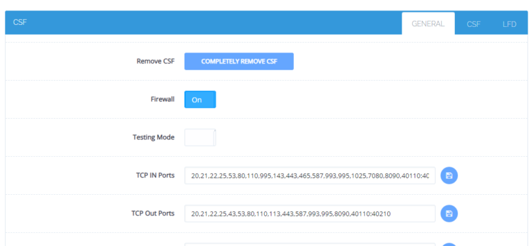 CSF CyberPanel - Knowledge Base
