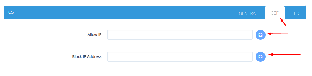 CSF CyberPanel - Knowledge Base