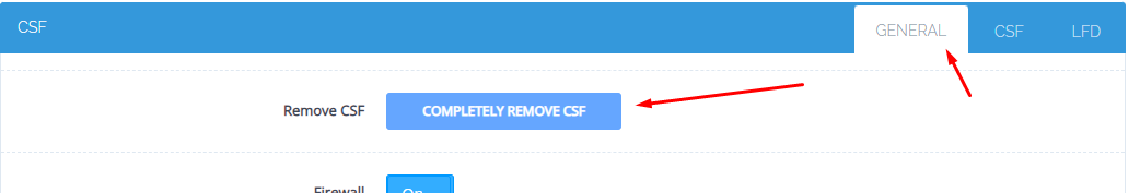 CSF CyberPanel - Knowledge Base