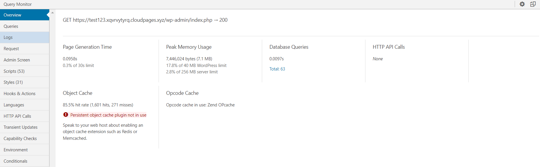 Query Monitor - Easily Debug and Improve WordPress Performance