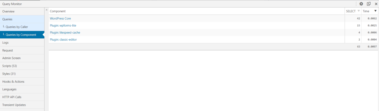 Query Monitor - Easily Debug and Improve WordPress Performance