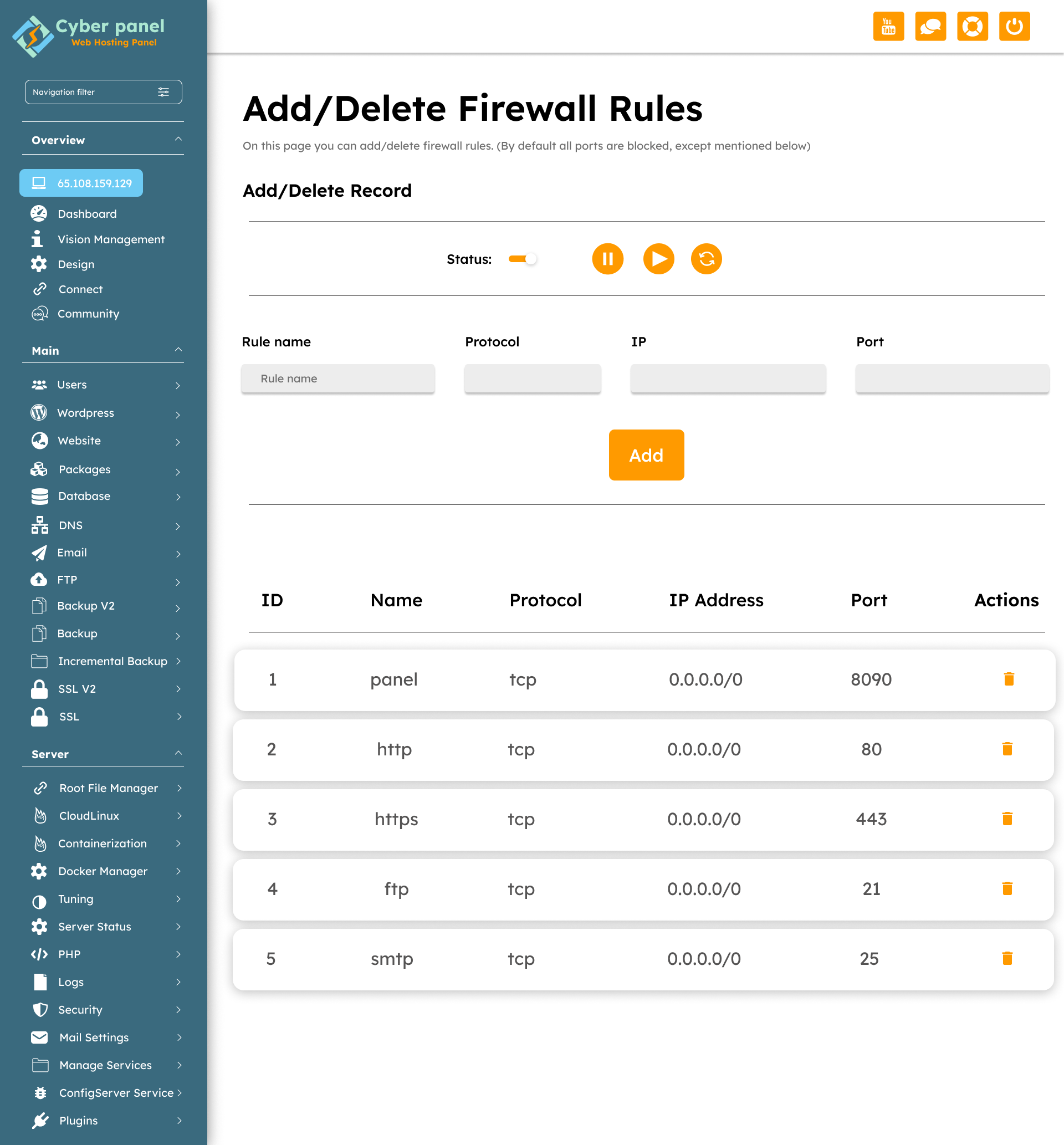 Features - CyberPanel