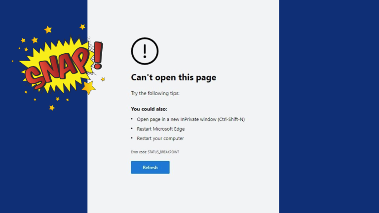 6 Quick Fixes to Error Code: Status_breakpoint